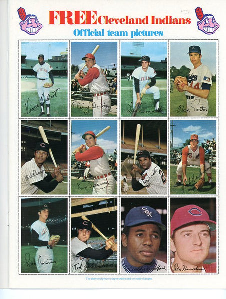1971 Dell Stamp Album Cleveland Indians Complete Nettles Pinson 490750 ...